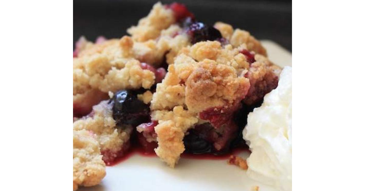 Crumble au cassis et à la poire par oupslala25. Une recette de fan à ...