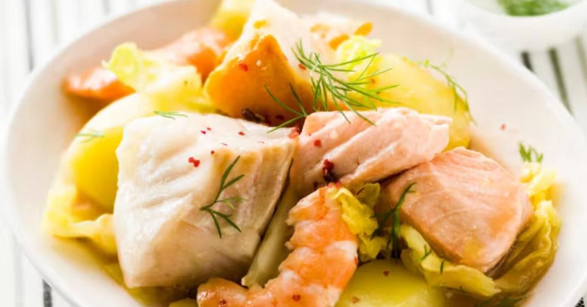 Variante VELOUTE AU RIESLING, CHOUCROUTE FESTIVE AUX SAVEURS IODEES par ...